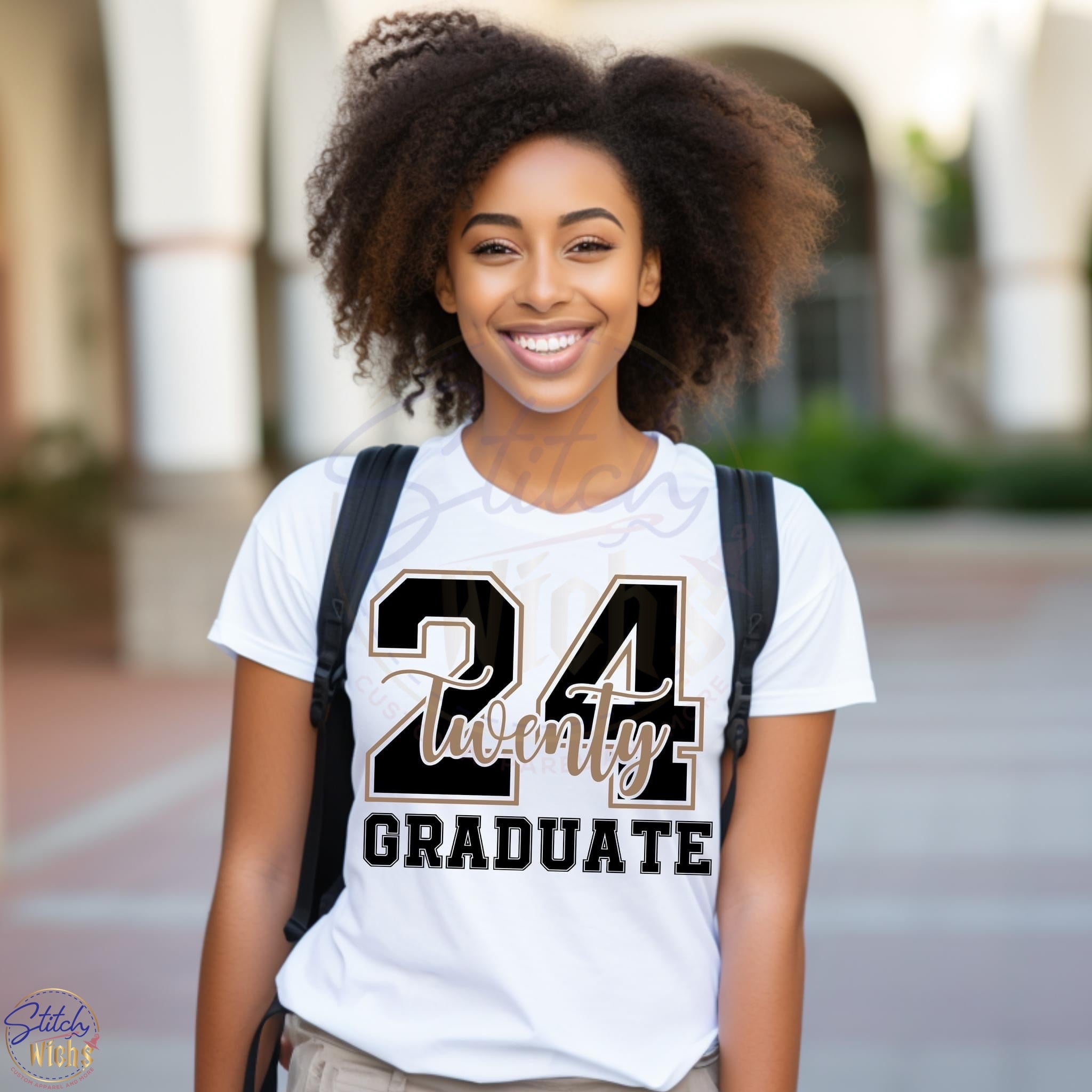 Twenty 24 Graduate Shirt – Class of 2024 Tee | Stitchwichs ...